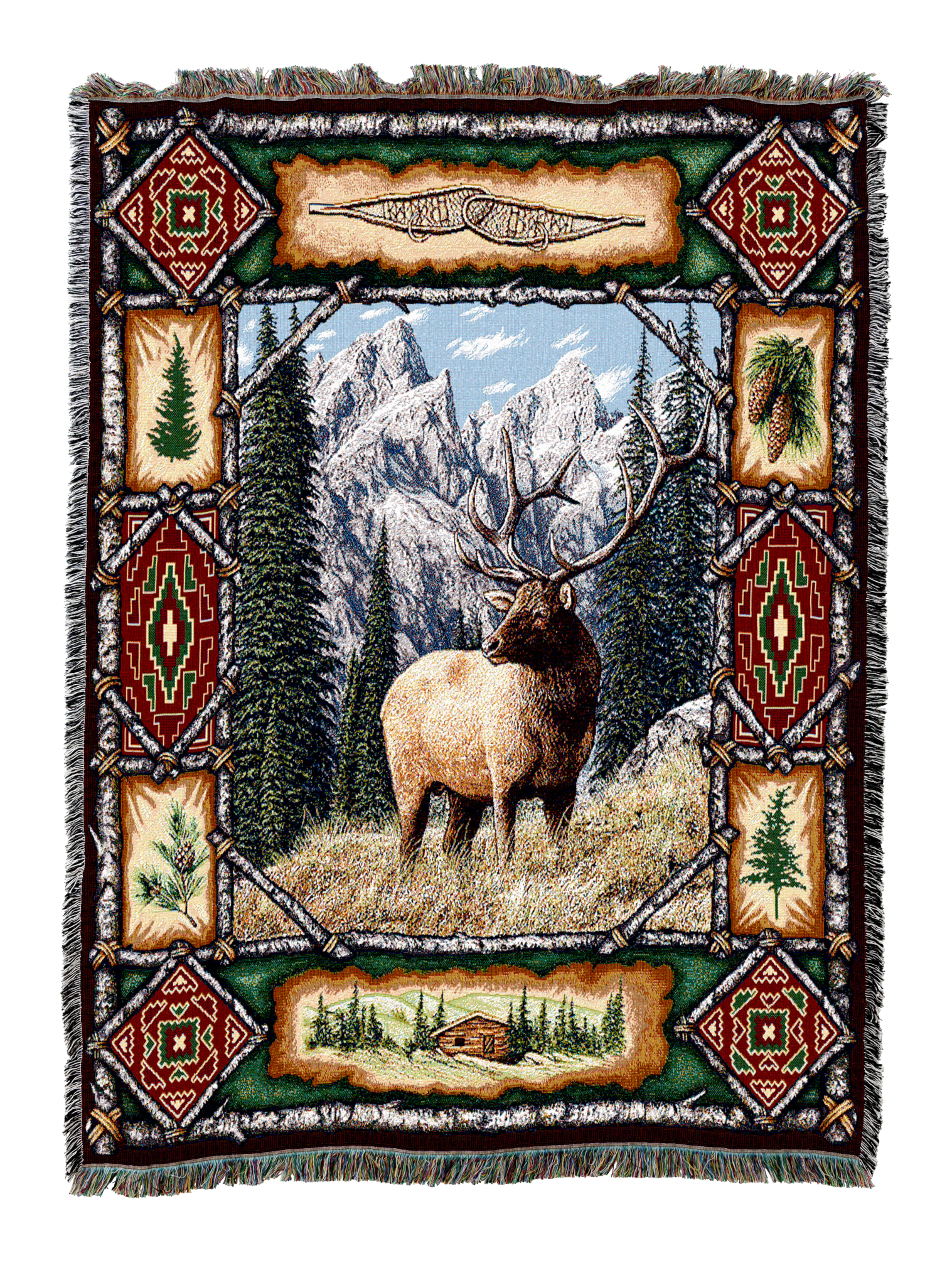 Elk Lodge Blanket – Pure Country Weavers