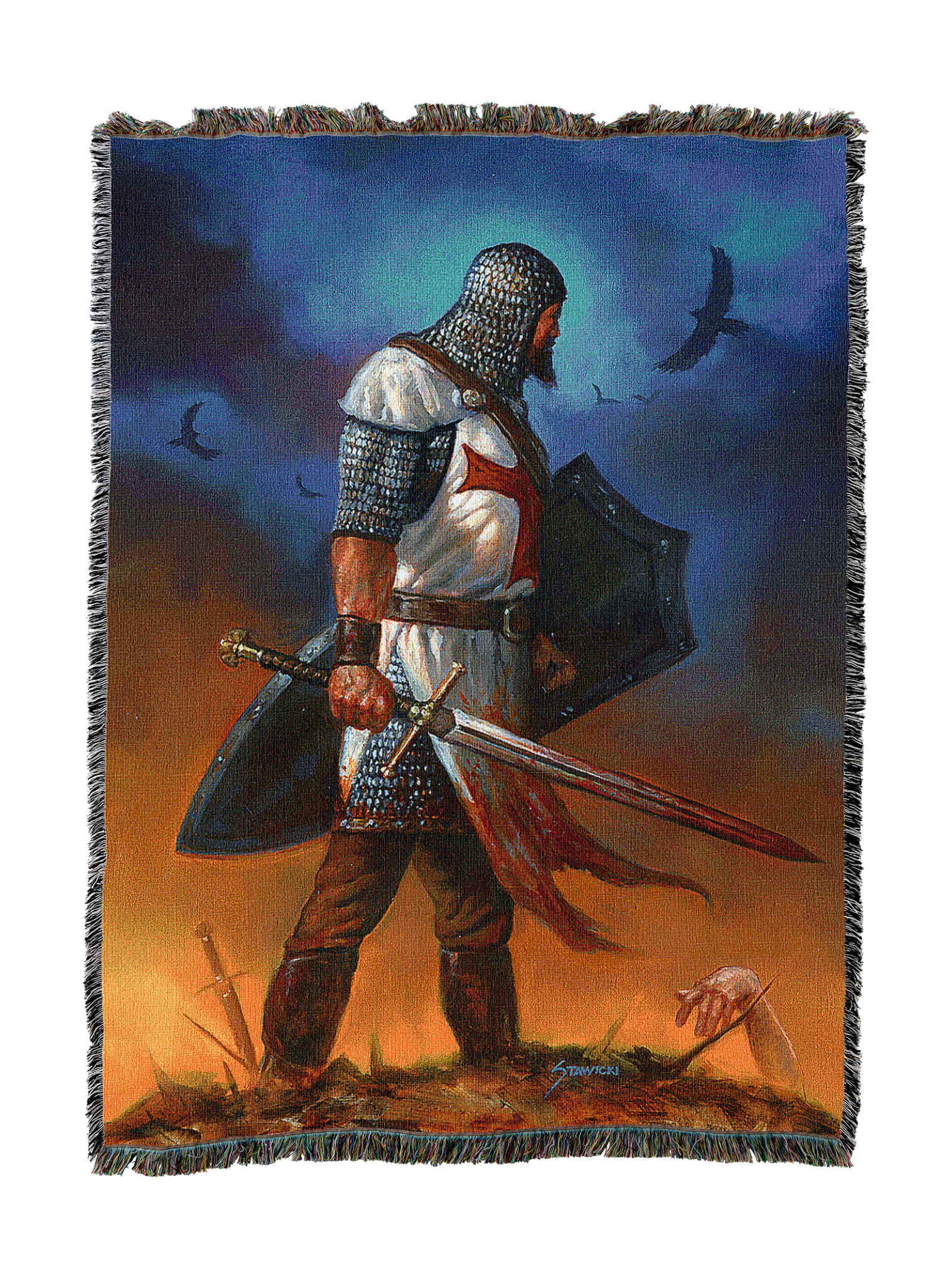 Templar Knight Blanket – Pure Country Weavers