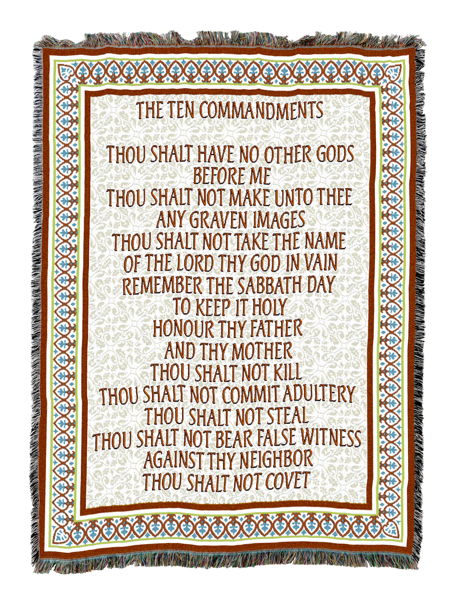 Ten Commandments Blanket – Pure Country Weavers